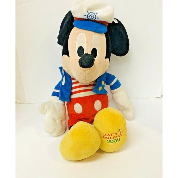 Macy's | Toys | Macys Holiday Sailor Plush Mickey Mouse Plus Stuff ...